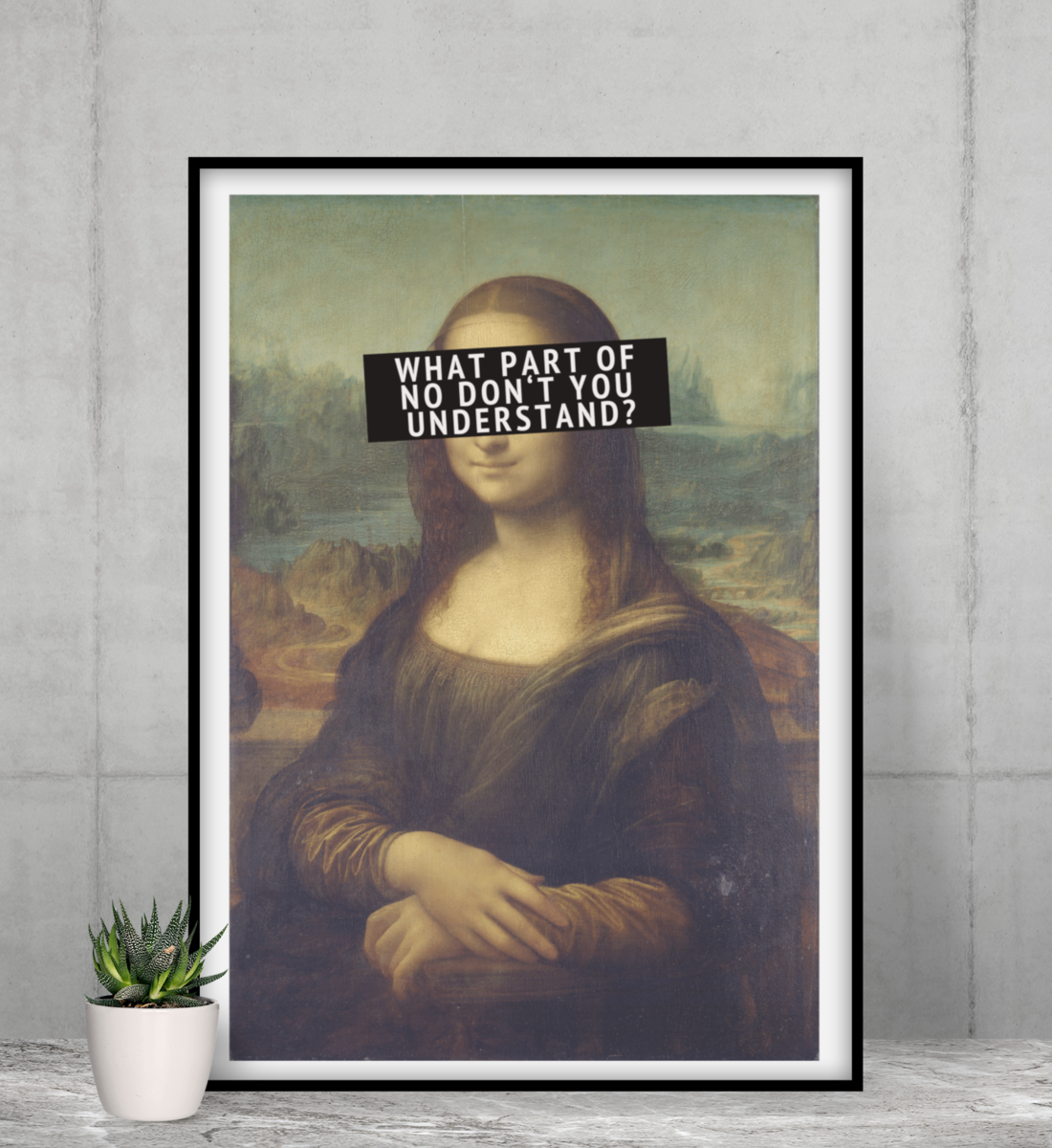 WHAT PART OF NO Poster – upwoman